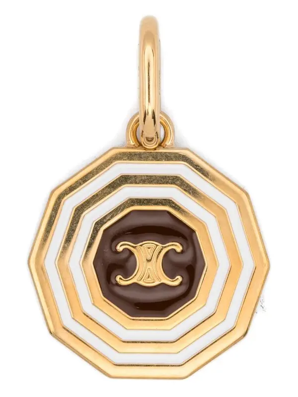 Celine Octagon Triomphe Charm Pendant - Multicolor