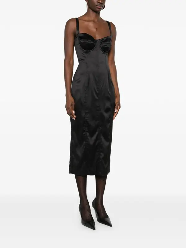 Dolce & Gabbana Silk Midi Dress - Multicolor