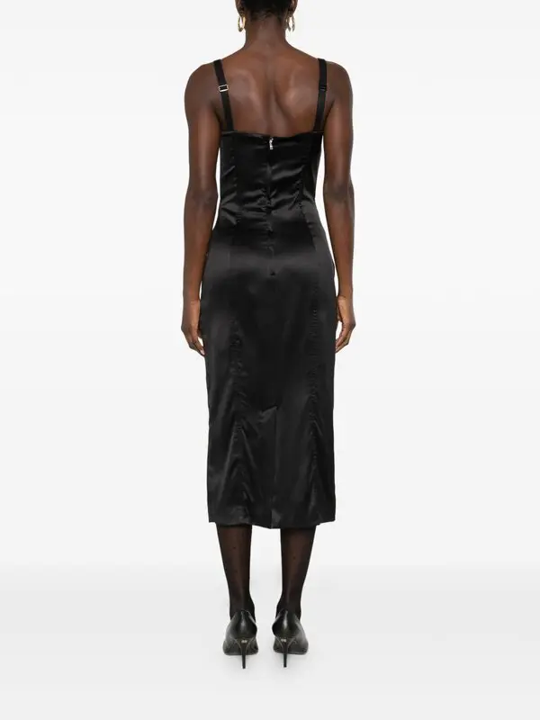 Dolce & Gabbana Silk Midi Dress - Multicolor