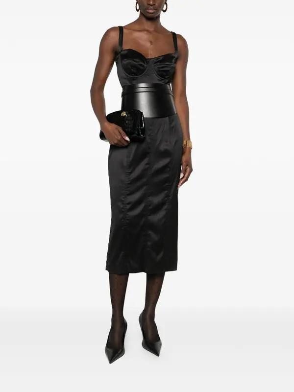 Dolce & Gabbana Silk Midi Dress - Multicolor