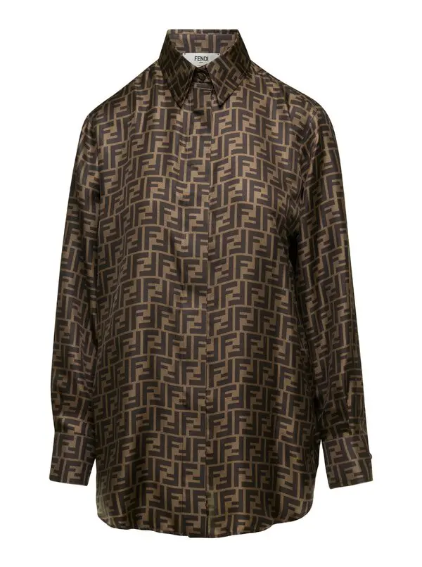 Fendi Silk Ff Motif Shirt - Multicolor