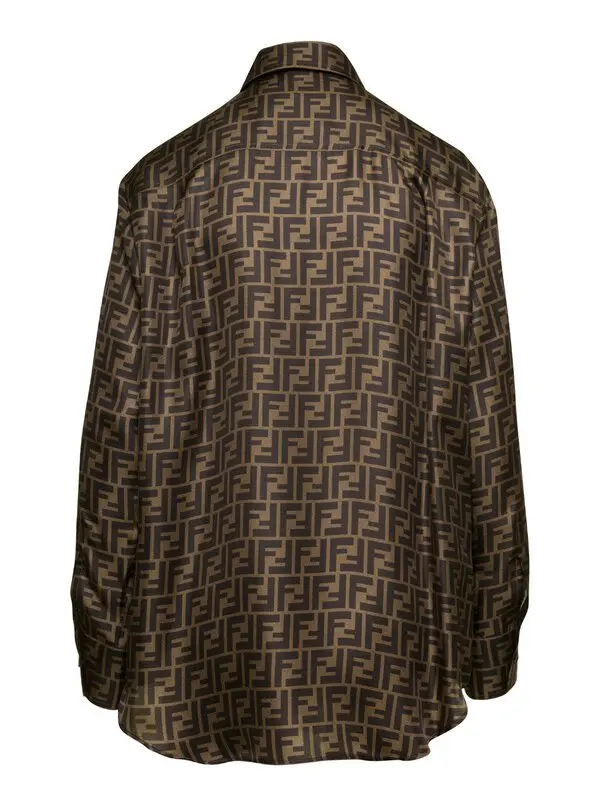 Fendi Silk Ff Motif Shirt - Multicolor