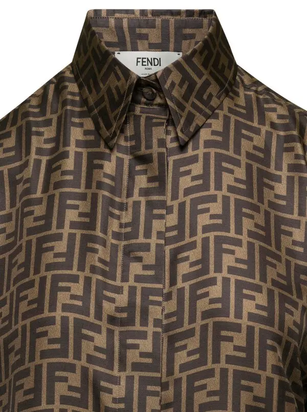 Fendi Silk Ff Motif Shirt - Multicolor