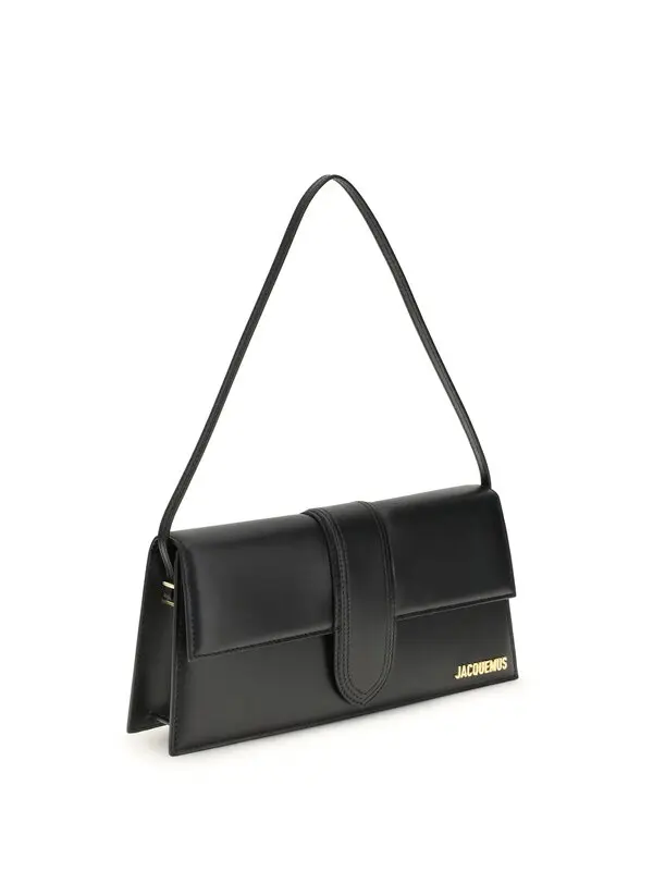 Jacquemus Le Bambino Long Leather Shoulder Bag - Black