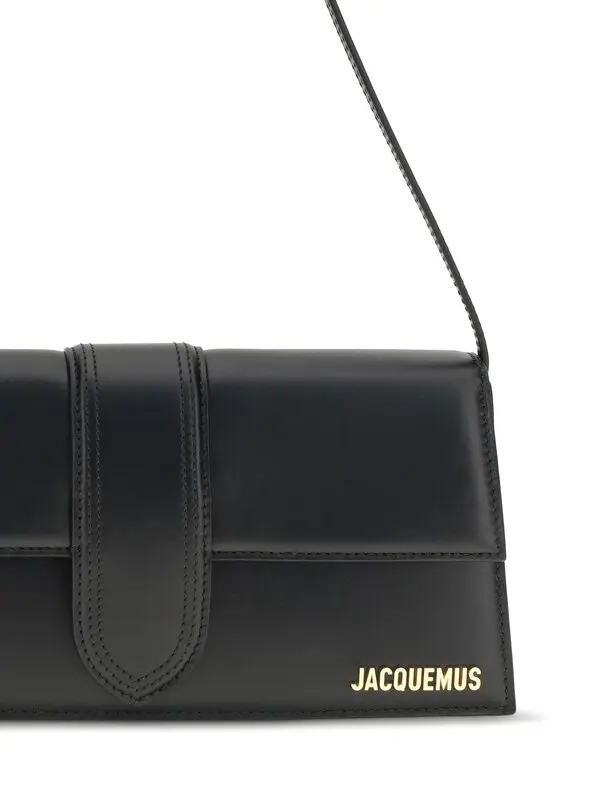 Jacquemus Le Bambino Long Leather Shoulder Bag - Black