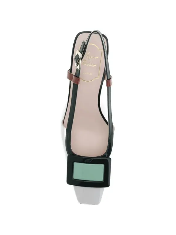 ROGER VIVIER Belle Vivier Leather Pumps With Buckle - Multicolor