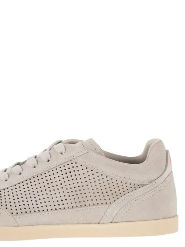 Kiton Perforated Calfskin Lace-up Sneakers - Multicolor