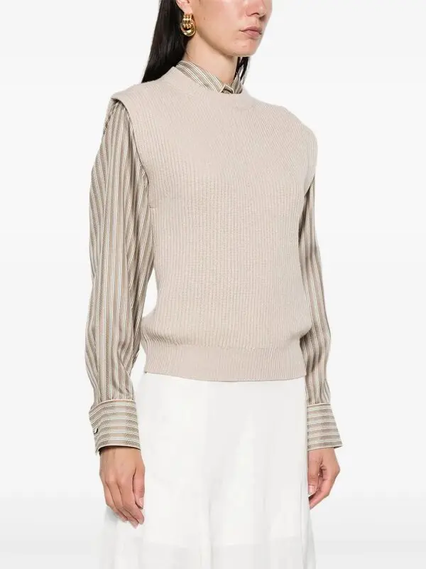 Brunello Cucinelli Ribbed Wool Vest