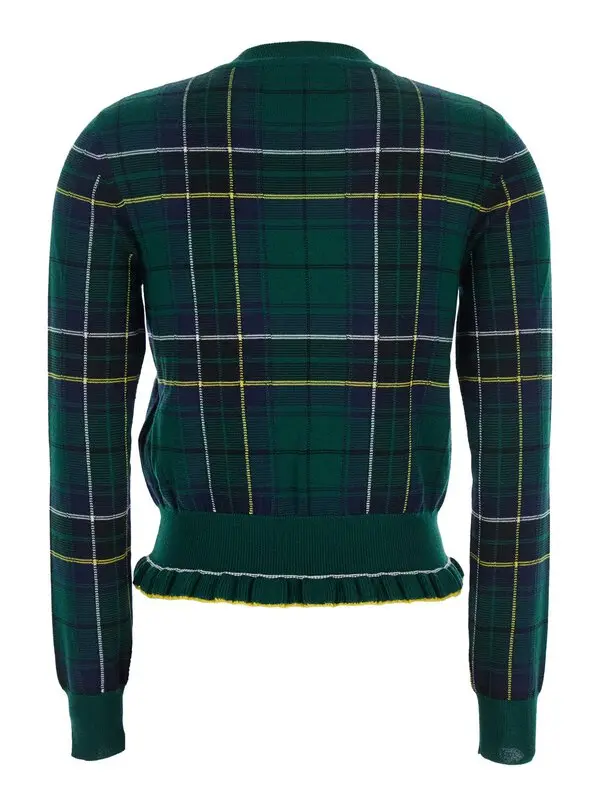 Alexander McQueen Wool Tartan Crew Neck Sweater - Multicolor