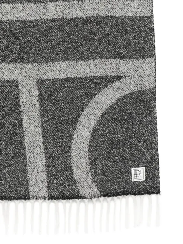 TOTEME Monogram Wool Scarf - Multicolor