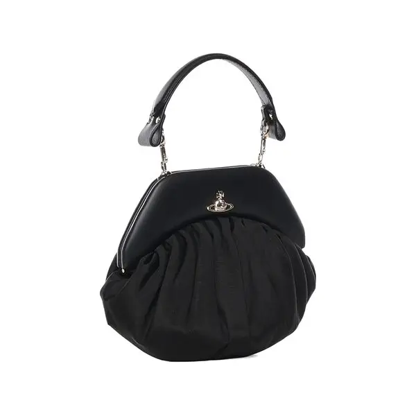VIVIENNE WESTWOOD Clutch Bag With Silver-tone Hardware - Black