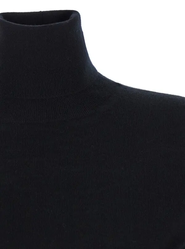 Max Mara Adda" High Neck Cashmere Sweater - Black