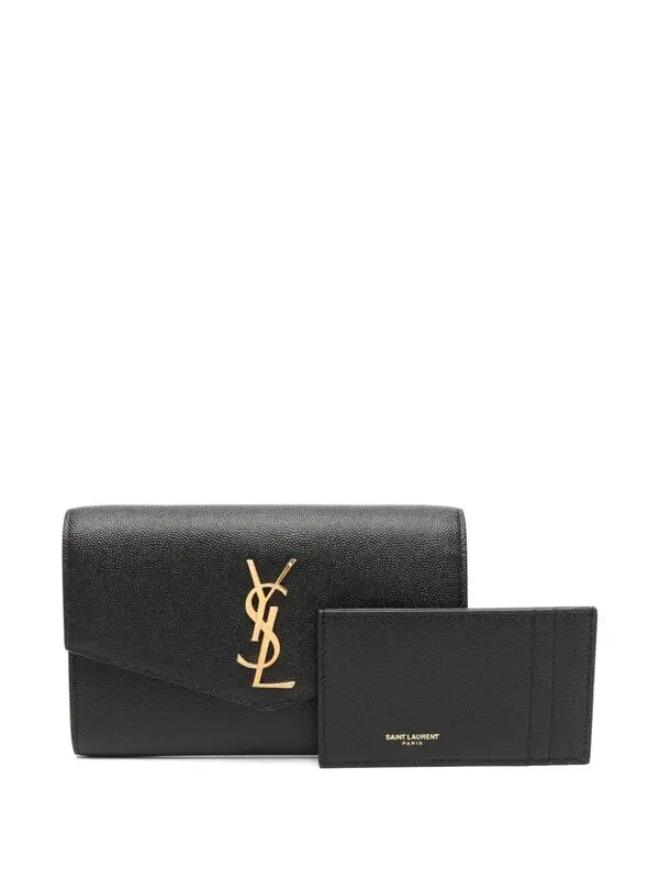 Saint Laurent Uptown Leather Wallet On Chain - Multicolor