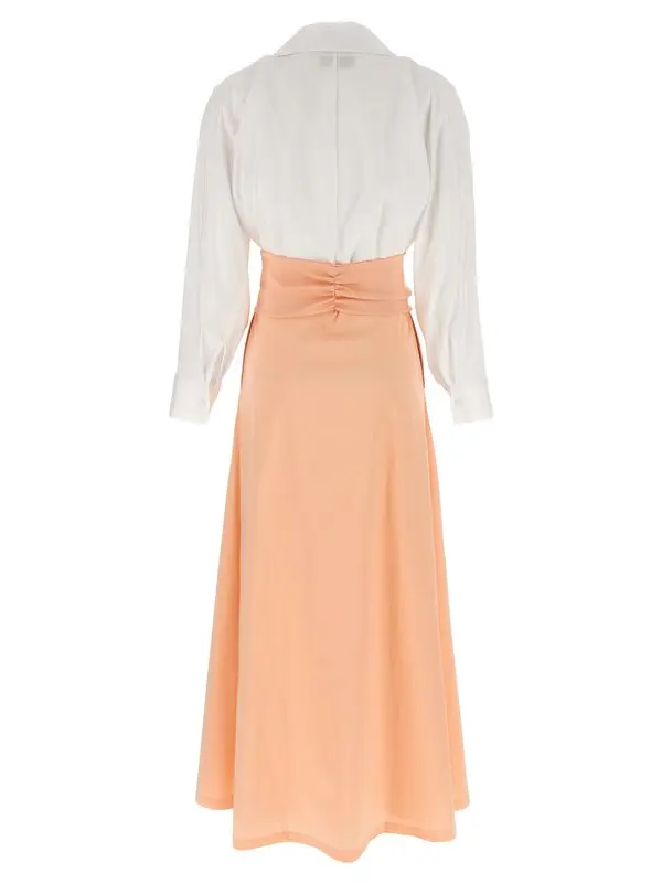 Bernadette Clarence Dress With Embossed Camellia Skirt