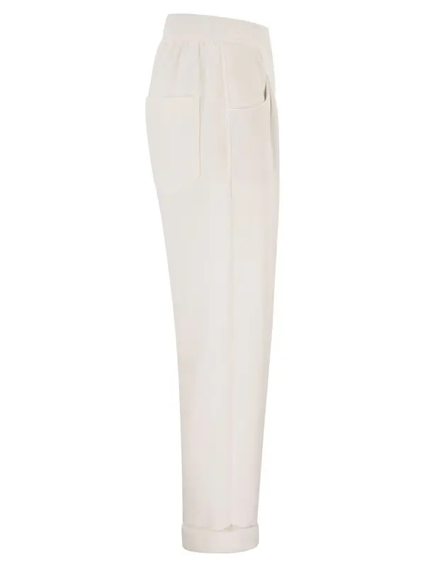 Brunello Cucinelli Stretch Cotton Gabardine Jogging Trousers