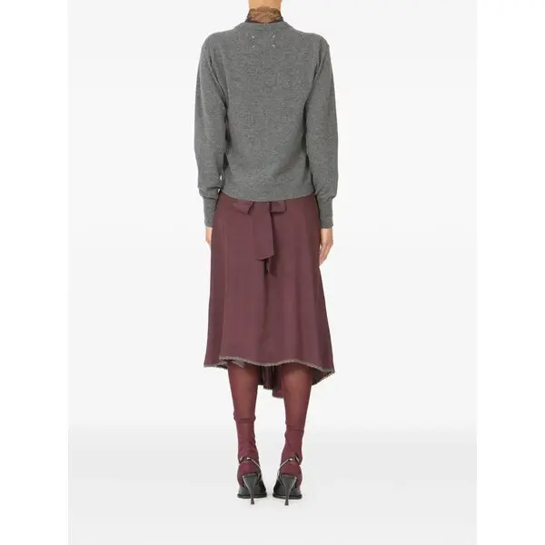 MAISON MARGIELA Grey V-neck Cardigan