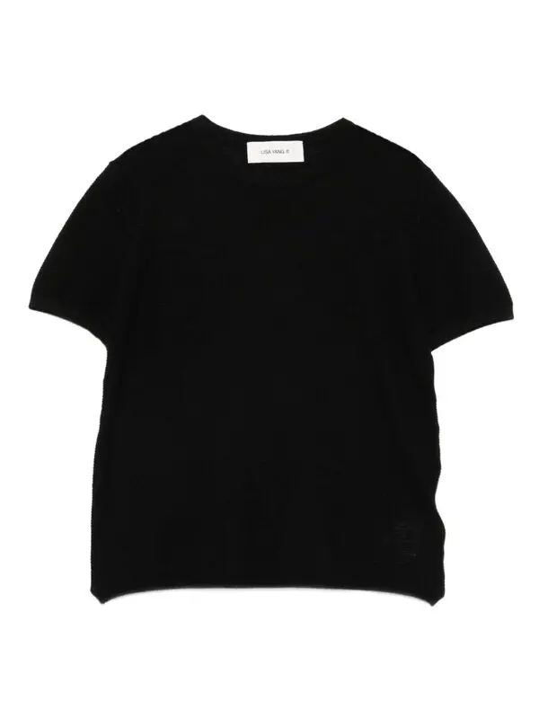 LISA YANG Cashmere Short Sleeve T-shirt - Multicolor