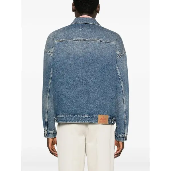 Prada Washed Denim Blouson Jacket