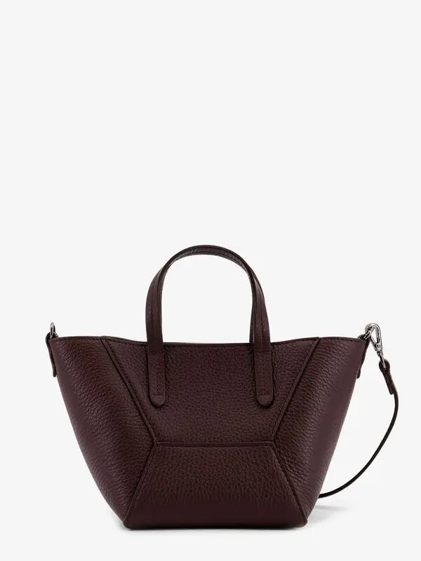 Brunello Cucinelli Duo Leather Crossbody Bag - Red
