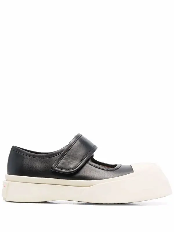 Marni Mary Jane Sneakers With Velcro Fastening - Black