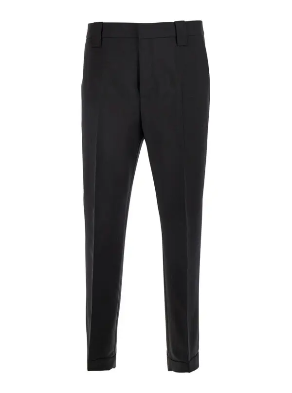 Versace Double Pleat Wool Pants