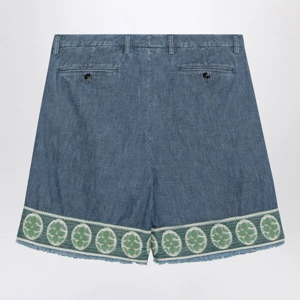Valentino Garavani Bermuda Shorts With Jacquard Embroidery
