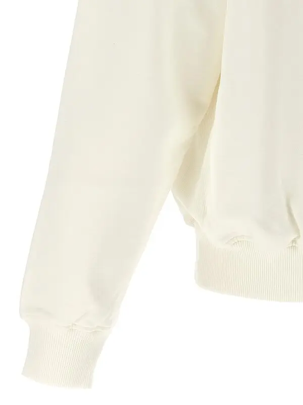 Casablanca Cotton Crewneck Sweatshirt With Embroidered Detail - White