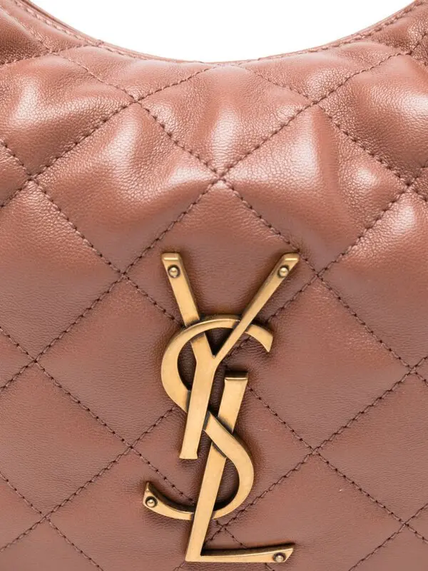 Saint Laurent Quilted Leather Hobo Bag - Multicolor