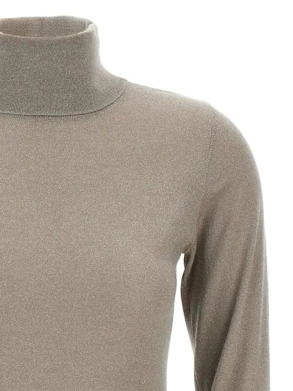 Brunello Cucinelli Cashmere Blend Roll Neck Sweater