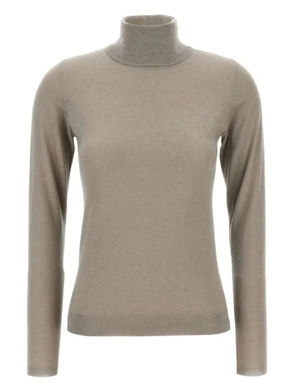 Brunello Cucinelli Cashmere Blend Roll Neck Sweater - Multicolor