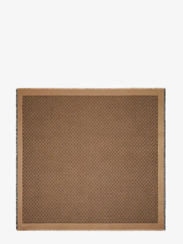 Gucci Gg Silk And Wool Shawl - Multicolor