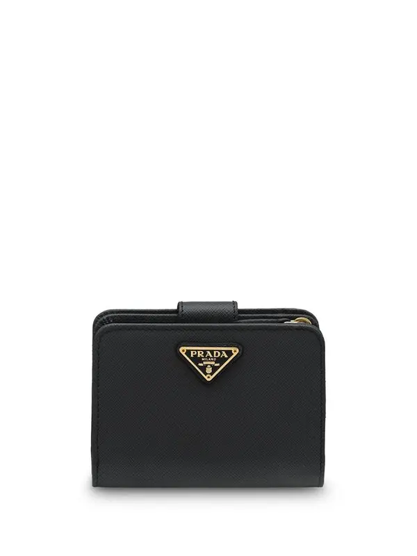 Prada Saffiano Leather Small Wallet - Black