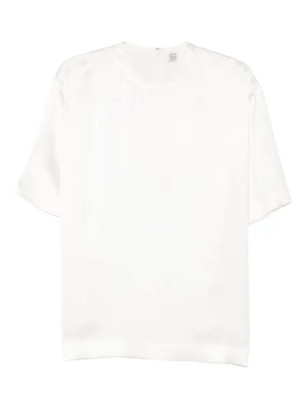 TOTEME Satin T-shirt - Multicolor