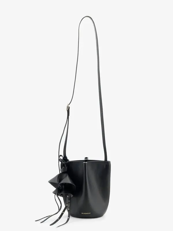 Givenchy Nano Snap Leather Crossbody Bag - Black
