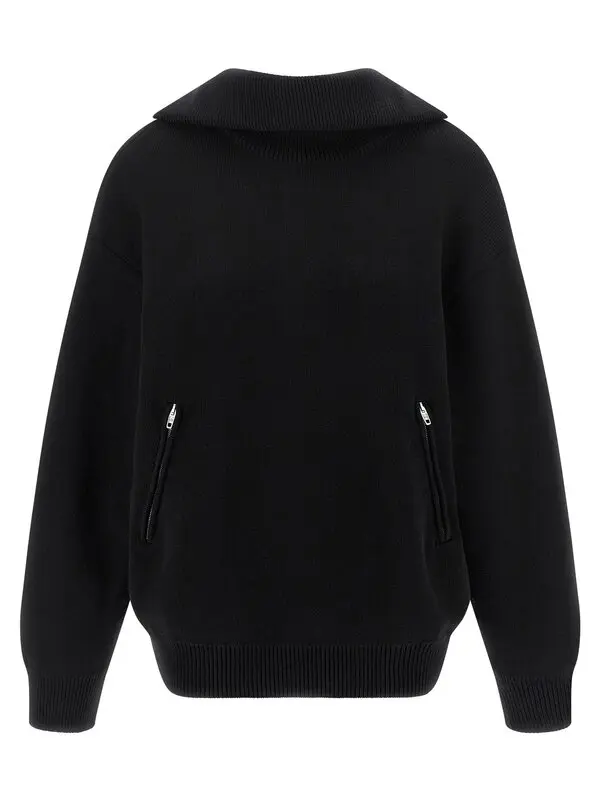 Balenciaga Back-to-front" Heavy Cotton Sweater - Black