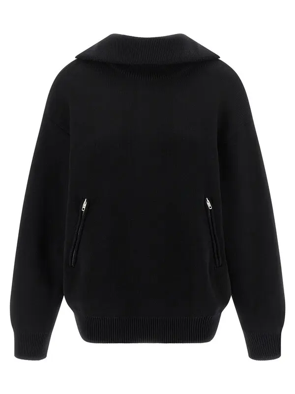 Balenciaga Back-to-front" Heavy Cotton Sweater - Black