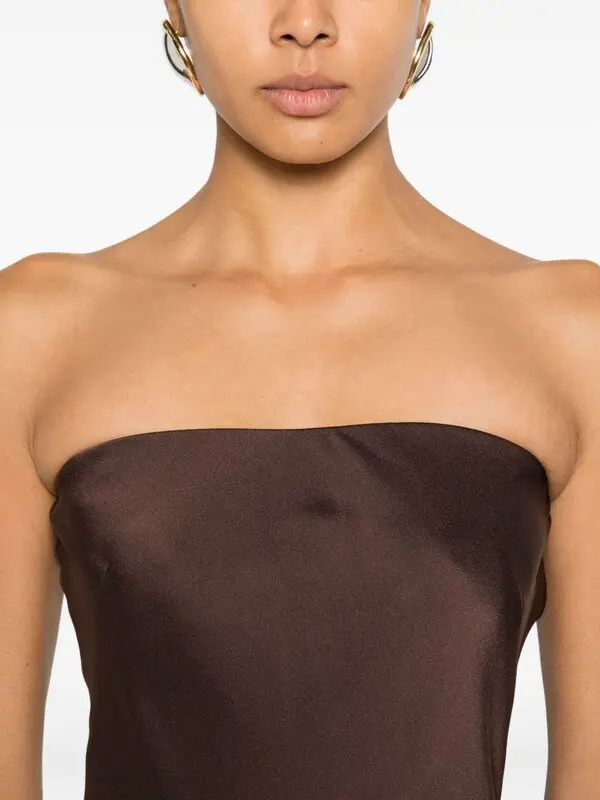FORTE_FORTE Strapless Column Long Dress - Multicolor
