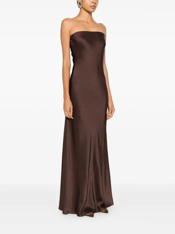 FORTE_FORTE Strapless Column Long Dress - Multicolor