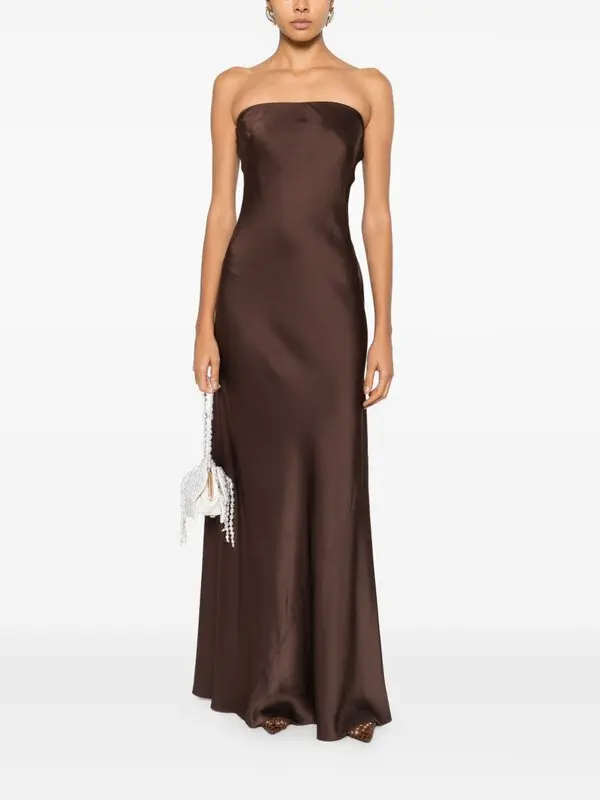 FORTE_FORTE Strapless Column Long Dress - Multicolor