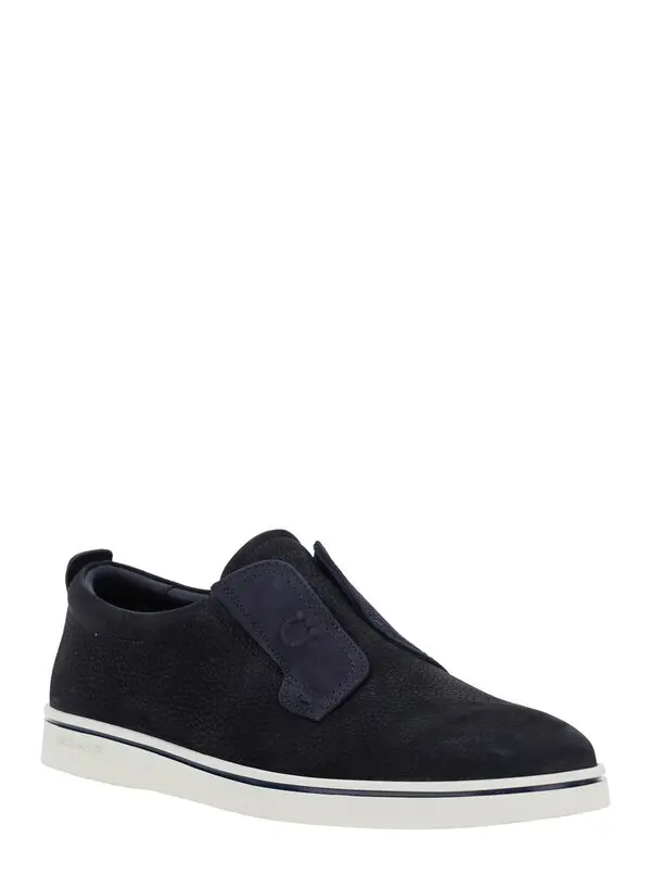 FERRAGAMO Alfie Grained Leather Slip-on Shoes - Multicolor