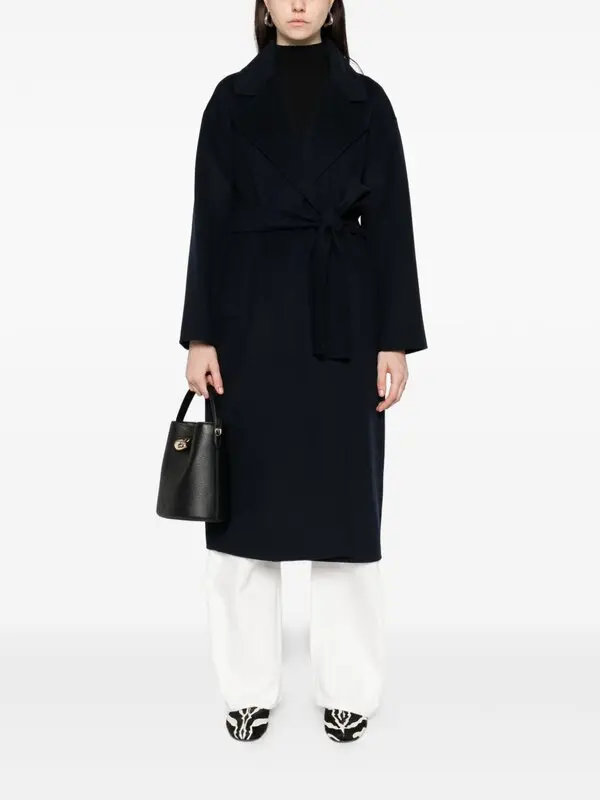 Max Mara Wool Long Coat - Multicolor
