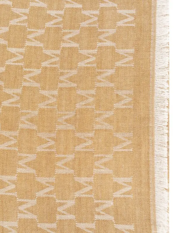 Max Mara Mxapaniere Jacquard Wool, Cotton And Silk Stole - Multicolor