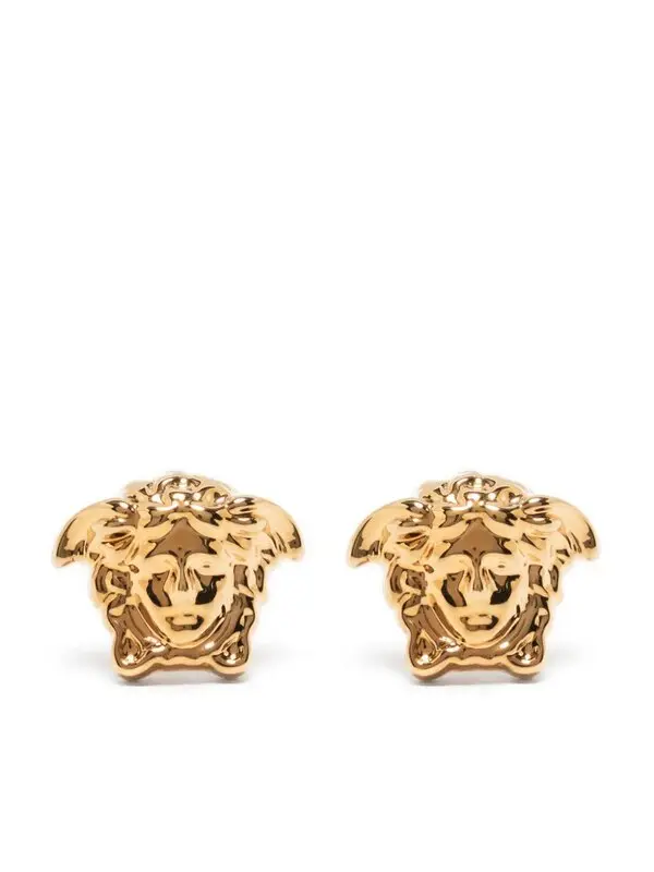 Versace Medusa Stud Earrings - Silver