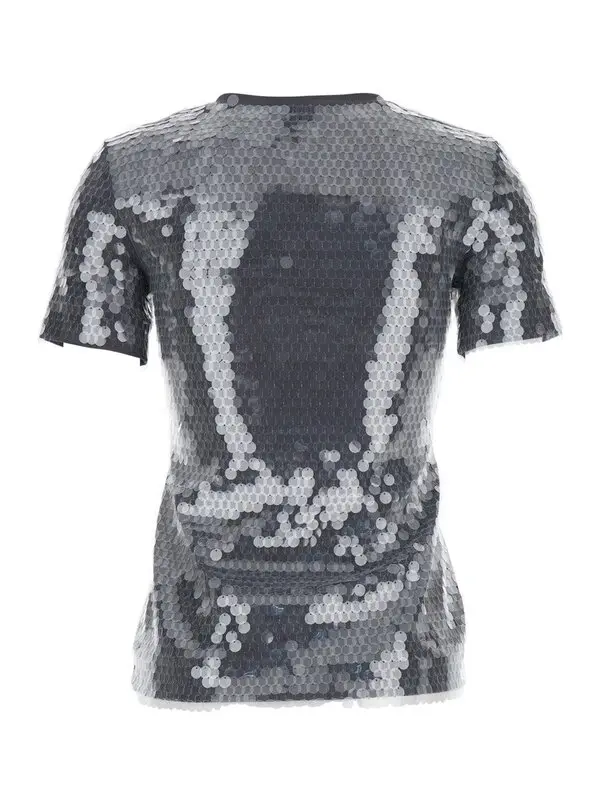 Sportmax Sequined Tech Fabric T-shirt - Multicolor