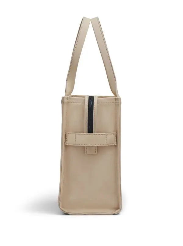 Marc Jacobs The Large Tote Shoulder Bag With Contrast Logo - Cream