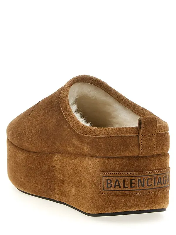 Balenciaga Alaska Soft Sabots - Brown