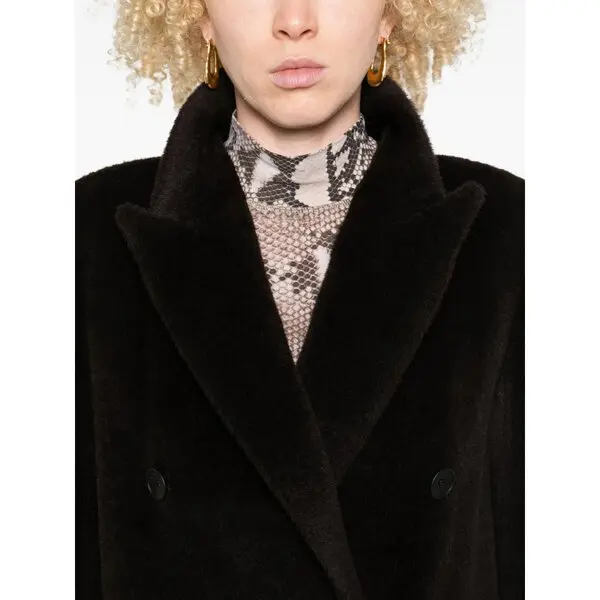 Tagliatore Double-breasted Alpaca Blend Coat