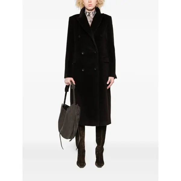 Tagliatore Double-breasted Alpaca Blend Coat