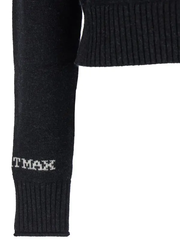 Sportmax Agadir Wool And Cashmere Crewneck Sweater With Logo Lettering - Multicolor