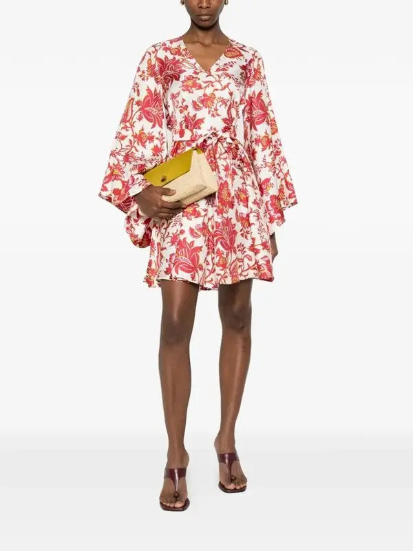 Etro Belted Mini Blouson Dress